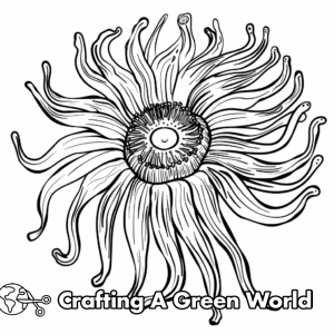 Sea Anemone Coloring Pages - Free & Printable!