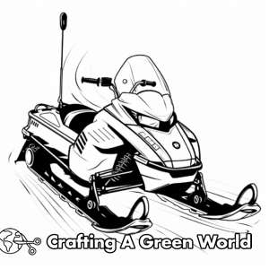 Snowmobile Coloring Pages - Free & Printable!