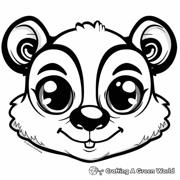 Monkey Face Coloring Pages - Free & Printable!