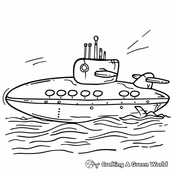 Submarine Coloring Pages - Free & Printable!
