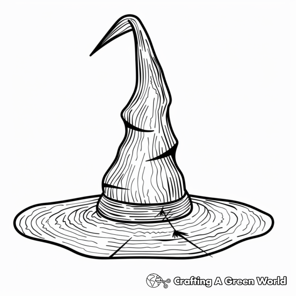 Witch Hat Coloring Pages - Free & Printable!