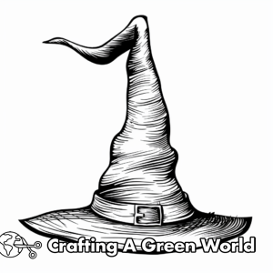 Witch Hat Coloring Pages - Free & Printable!