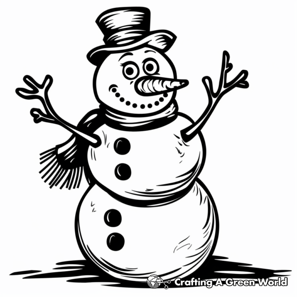 Frosty The Snowman Coloring Pages - Free & Printable!