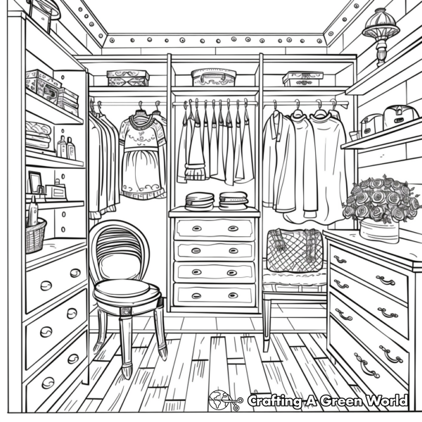 Interior Design Coloring Pages - Free & Printable!