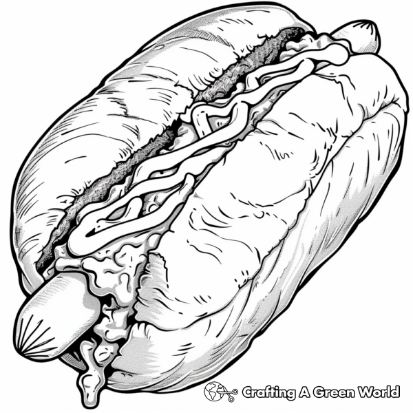 Hot Dogs Coloring Pages - Free & Printable!