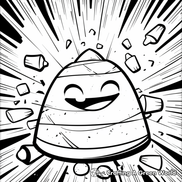 Candy Corn Coloring Pages - Free & Printable!