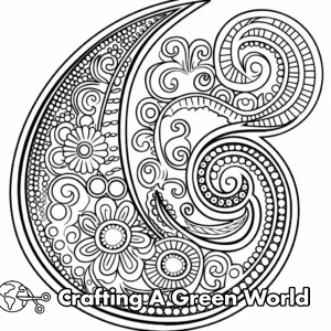 Paisley Coloring Pages for Adults - Free & Printable!