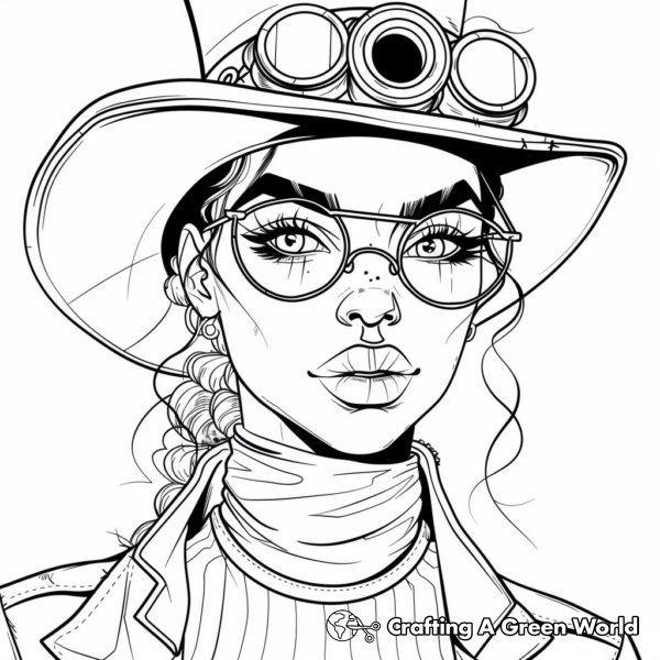 Steampunk Coloring Pages - Free & Printable!