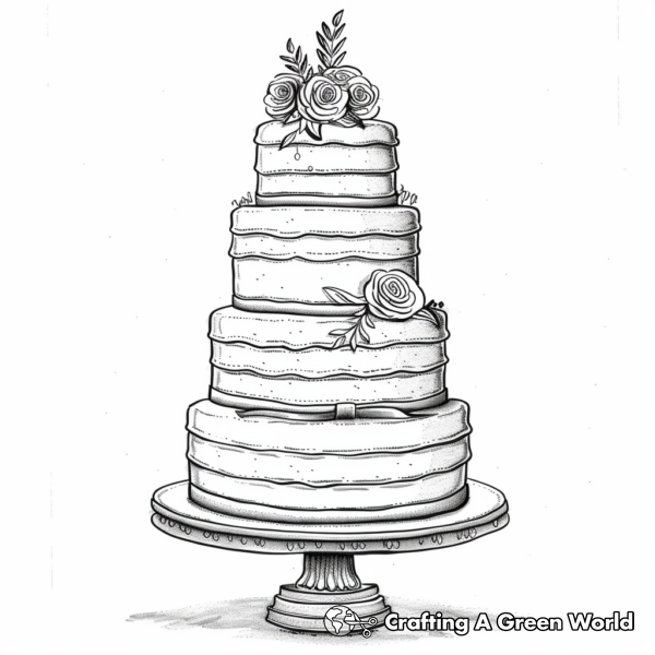 Cake For Adults Coloring Pages - Free & Printable!