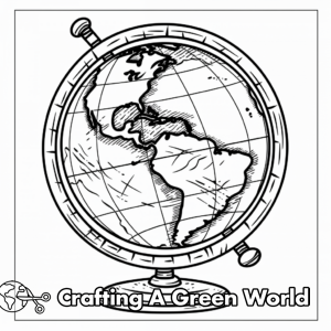 Globe Coloring Pages - Free & Printable!