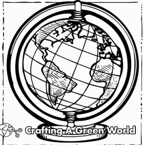 Globe Coloring Pages - Free & Printable!