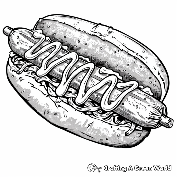 Hot Dogs Coloring Pages - Free & Printable!