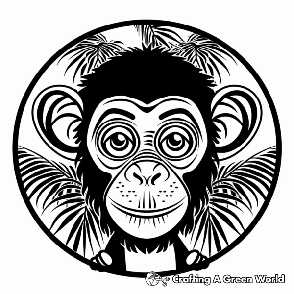 Monkey Face Coloring Pages - Free & Printable!