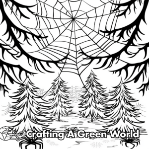 Spider Web Coloring Pages - Free & Printable!
