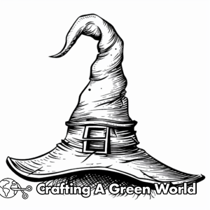 Witch Hat Coloring Pages - Free & Printable!