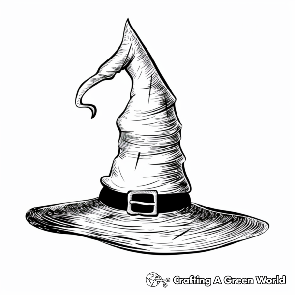 Witch Hat Coloring Pages - Free & Printable!