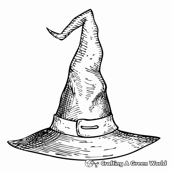 Witch Hat Coloring Pages - Free & Printable!