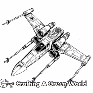 X-Wing Coloring Pages - Free & Printable!