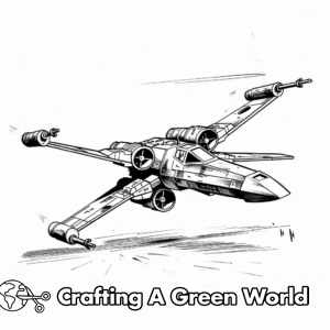 X-Wing Coloring Pages - Free & Printable!