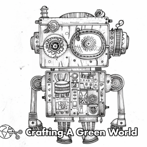 Steampunk Coloring Pages - Free & Printable!