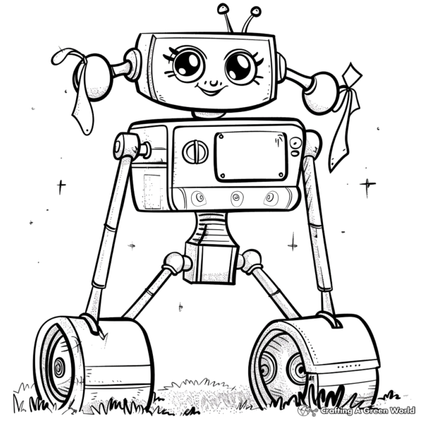 Cute Robot Coloring Pages - Free & Printable!
