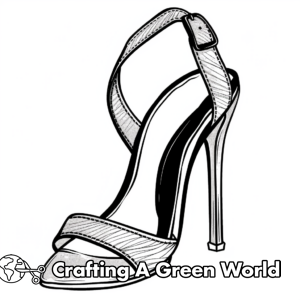 High Heel Coloring Pages - Free & Printable!