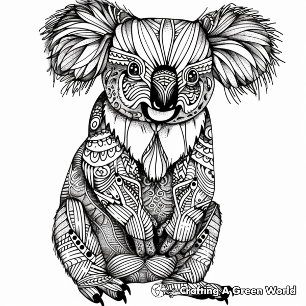 Koala For Adults Coloring Pages - Free & Printable!