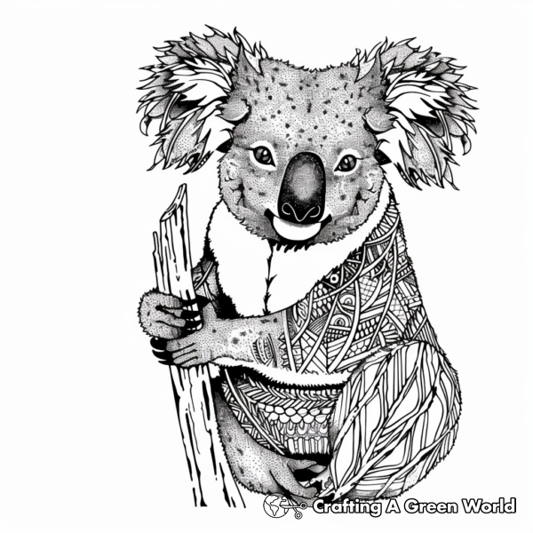 Koala For Adults Coloring Pages - Free & Printable!