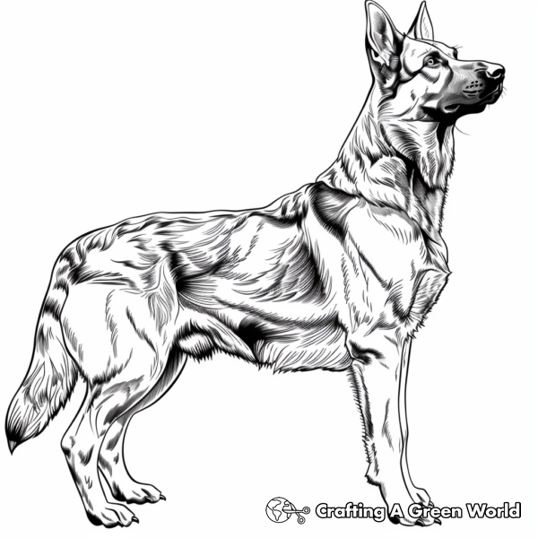 German Shepherd Coloring Pages - Free & Printable!