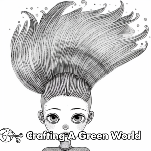 Hair Coloring Pages - Free & Printable!
