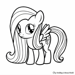 Fluttershy Coloring Pages - Free & Printable!