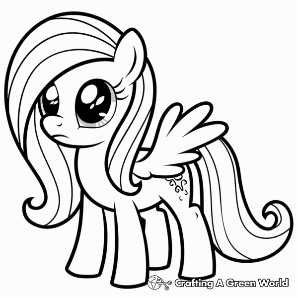 Fluttershy Coloring Pages - Free & Printable!