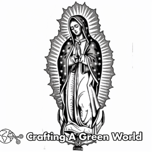 Our Lady of Guadalupe Coloring Pages - Free & Printable!