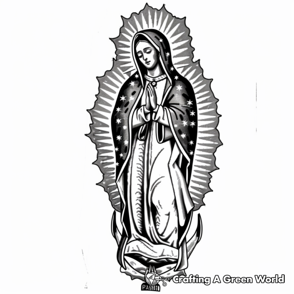 Our Lady of Guadalupe Coloring Pages - Free & Printable!