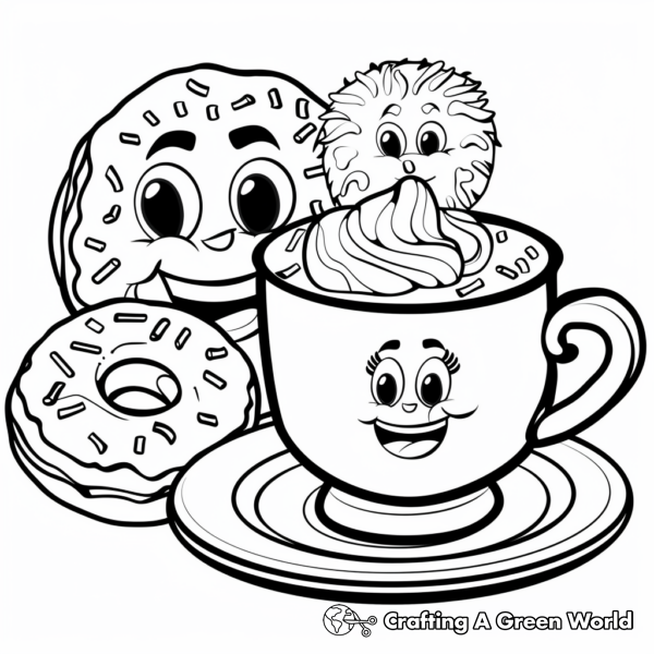 Cute Coffee Coloring Pages - Free & Printable!
