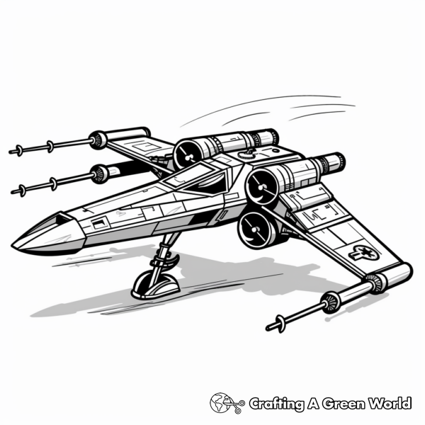 X-Wing Coloring Pages - Free & Printable!