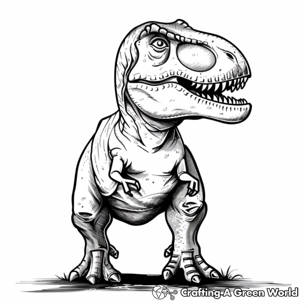 Jurassic World T Rex Coloring Pages - Free & Printable!