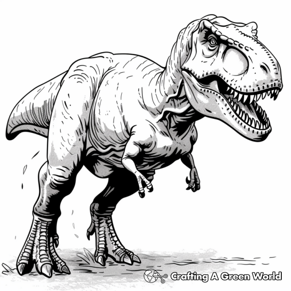 Jurassic World T Rex Coloring Pages - Free & Printable!