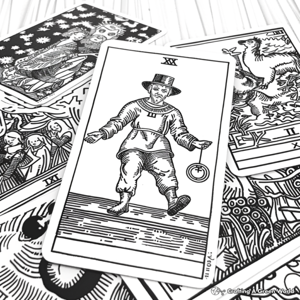 Tarot Card Coloring Pages - Free & Printable!