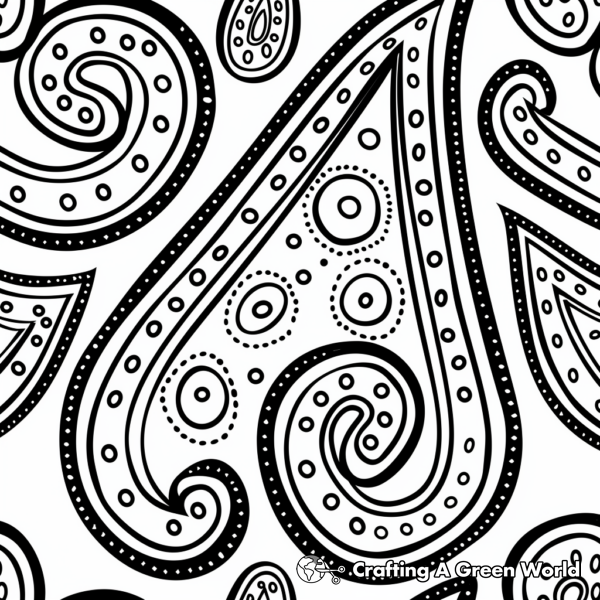 Paisley Coloring Pages for Adults - Free & Printable!