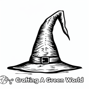 Witch Hat Coloring Pages - Free & Printable!