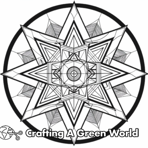 Geometric Mandala Coloring Pages - Free & Printable!