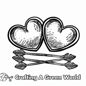 Two Hearts Coloring Pages - Free & Printable!