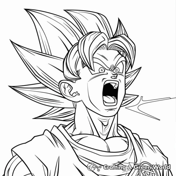 Ultra Instinct Goku Coloring Pages - Free & Printable!