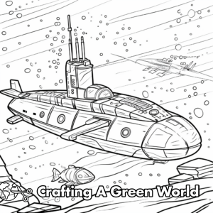 Submarine Coloring Pages - Free & Printable!