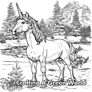 Christmas Unicorn Coloring Pages - Free & Printable!