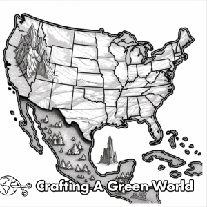 Us Map Coloring Pages - Free & Printable!