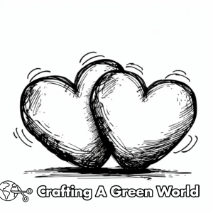Two Hearts Coloring Pages - Free & Printable!
