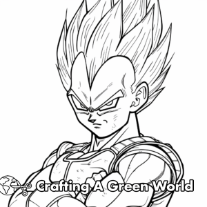 Vegeta Coloring Pages - Free & Printable!