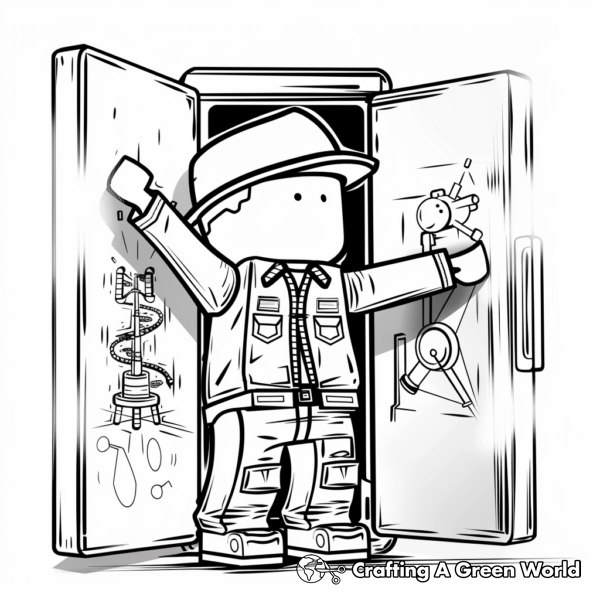 Figure Doors Roblox Coloring Pages - Free & Printable!